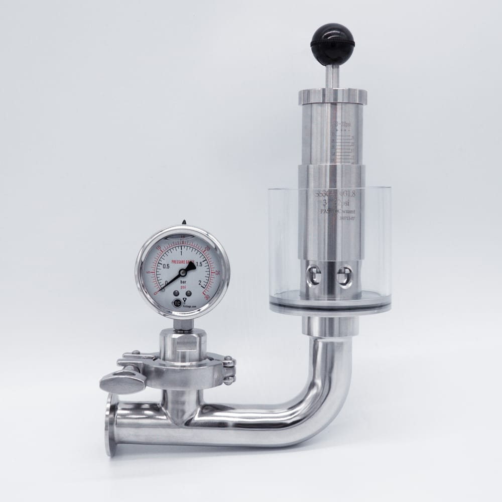 1.5" Tri-Clamp Spunding Valve