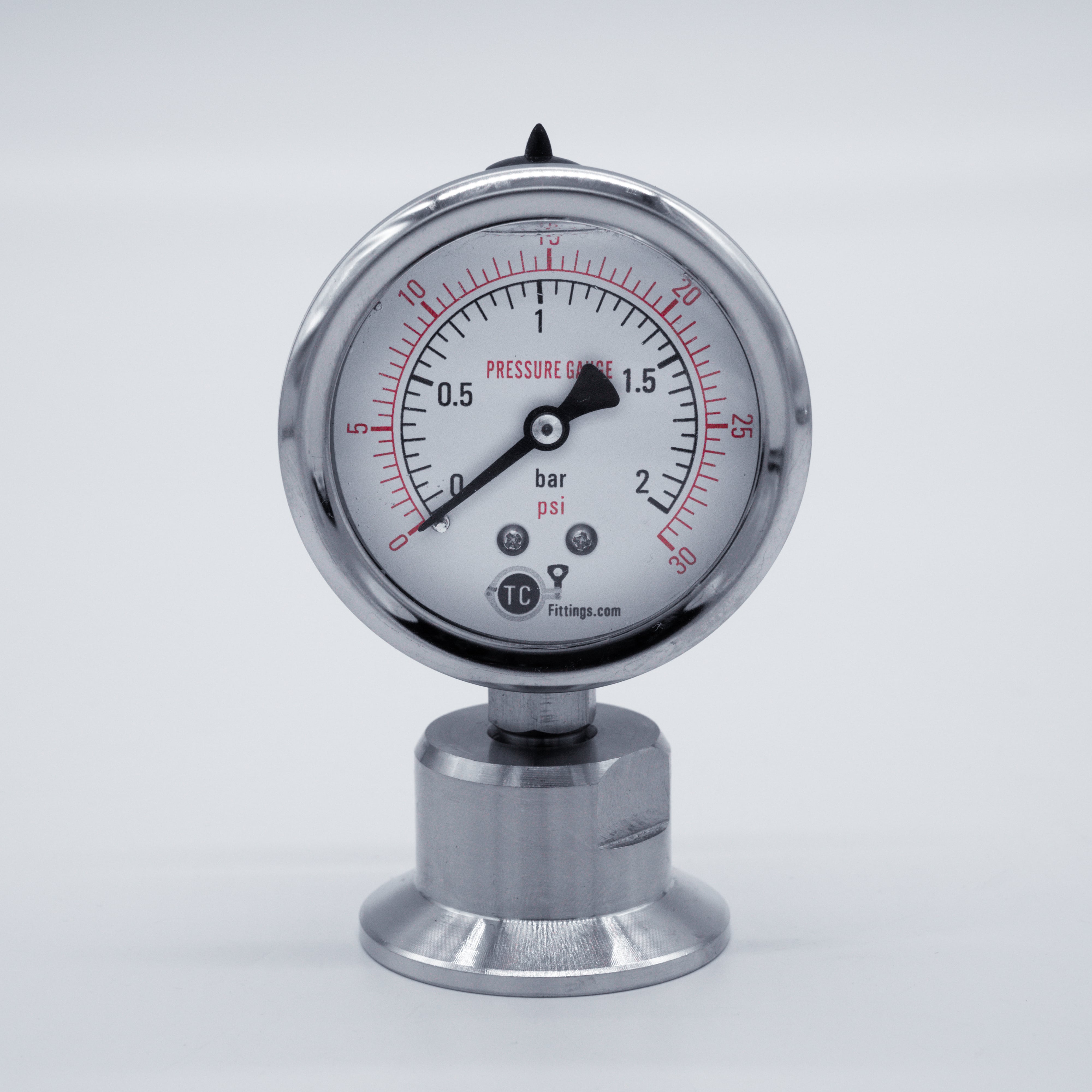 1.5" Tri-Clamp Pressure Gauges